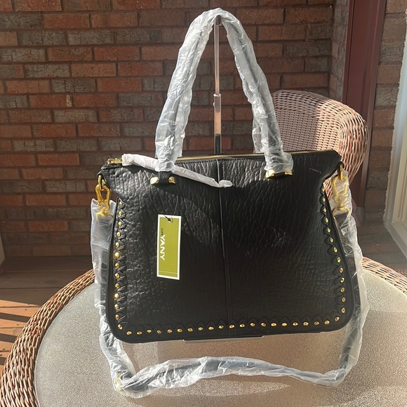 orYANY | Bags | Nwt Black Pebbled Leather And Suede Oryany Bag With ...